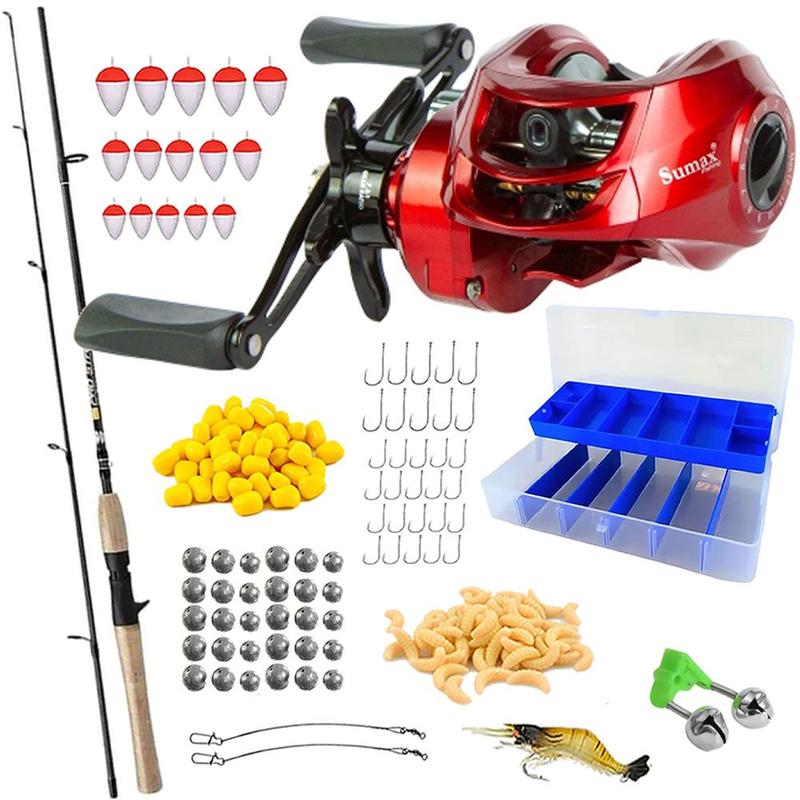 Kit Carretilha 7 Rol Sumax Vara Carbono Estojo Completo Pacu - Kit Vara ...