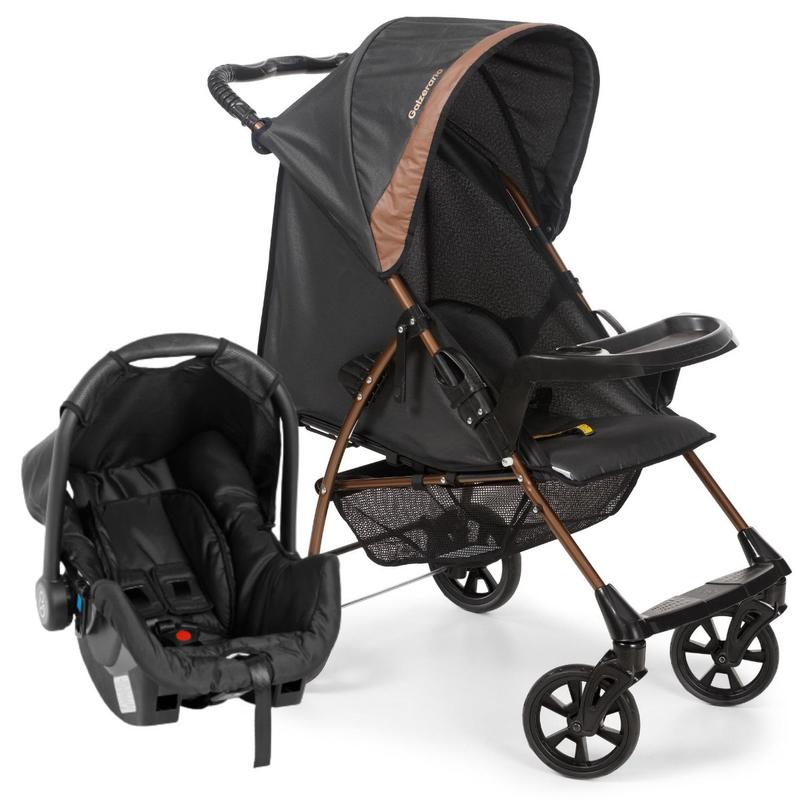 Kit carrinho romano travel system preto cobre 1036ptc com bebê conforto ...