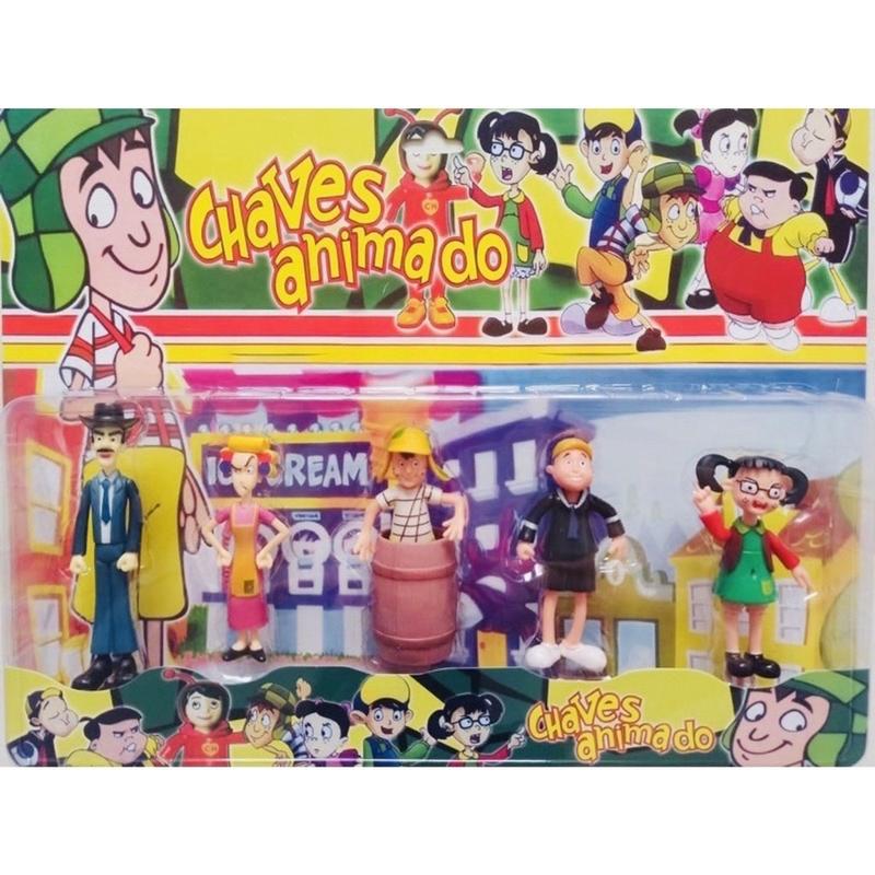 Kit Cartelado Turma do Chaves 5 bonecos 15 cm - Think Big Kids ...