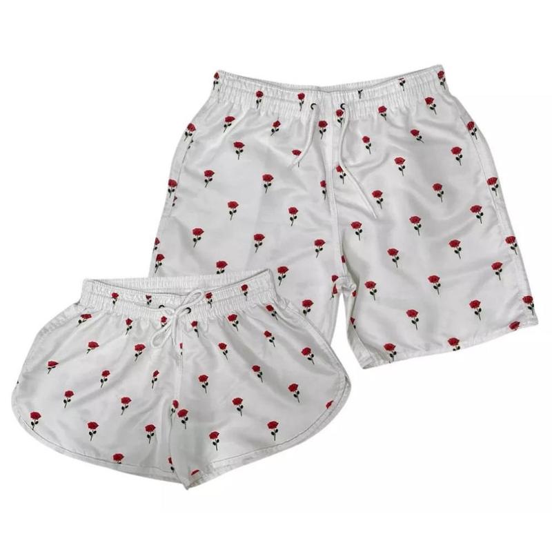 kit Casal Bermudas Combinando Moda Praia Short Tactel - Hyve - Moda ...