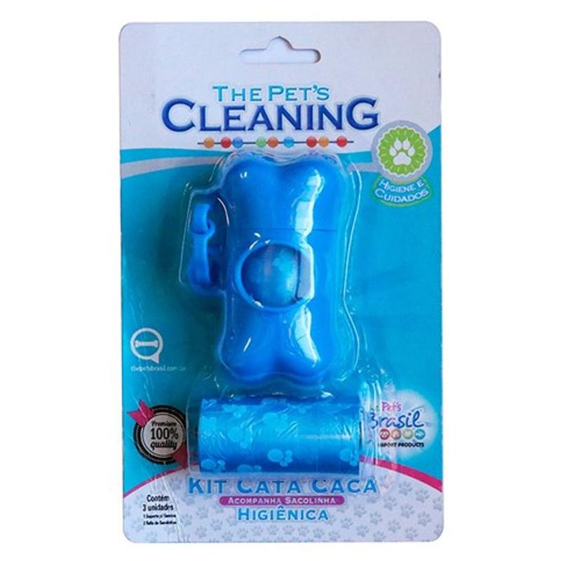 Kit Cata Caca para coletar fezes do animal com porta saquinhos e 2 ...