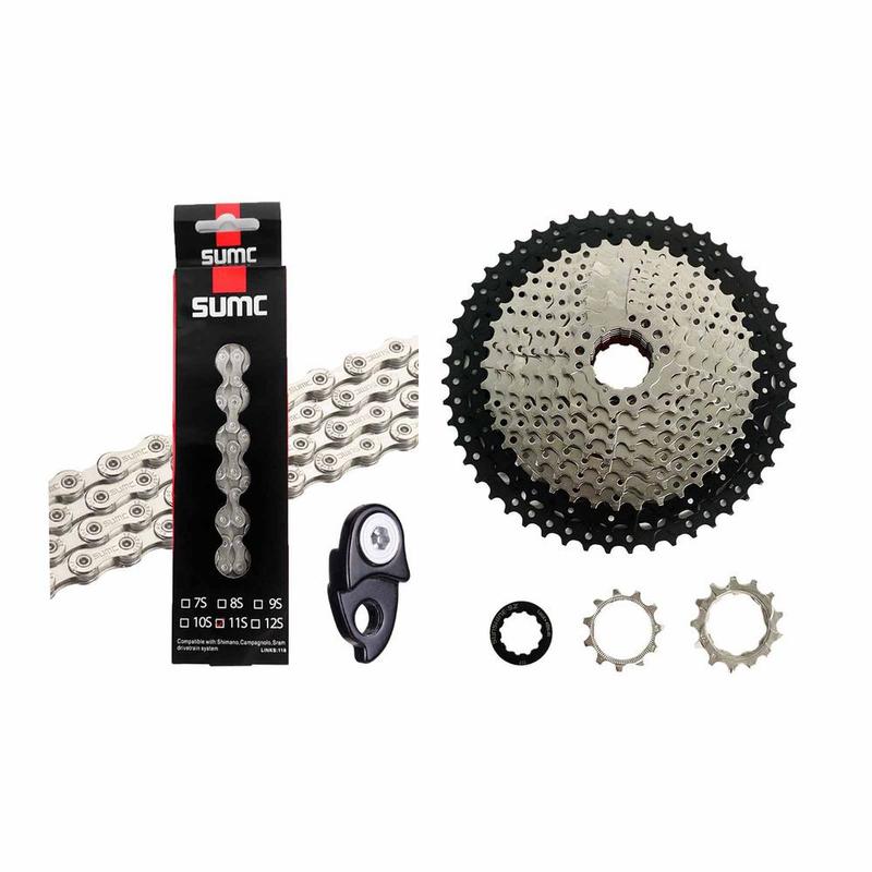 Kit Catraca Cassete K7 11v 11x52 Dentes C/ Corrente SUMC Powerlink e ...