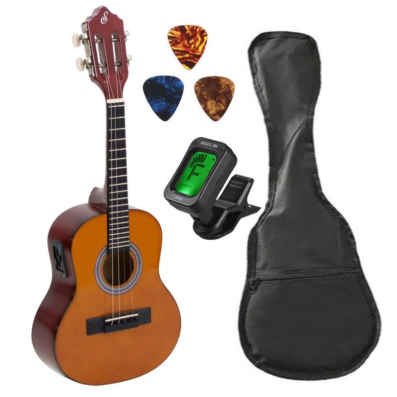 Kit Cavaco Giannini Start CS-14 Elétrico Cavaquinho Linden EP Natural ...