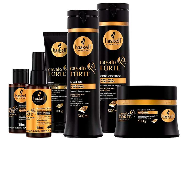 Kit Cavalo Forte Completo (6 Produtos) - Haskell 300ml Cresce Cabelo ...