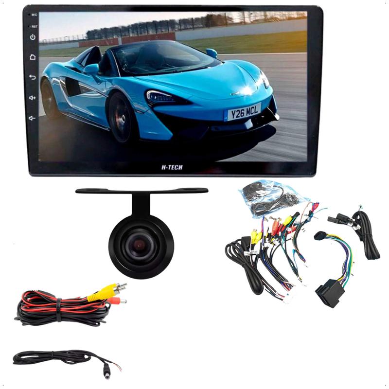 Kit Central Multimídia 2 Din Android 10 MP5 9 Pol Touch WiFi GPS BT USB FM Espelhamento Android ...