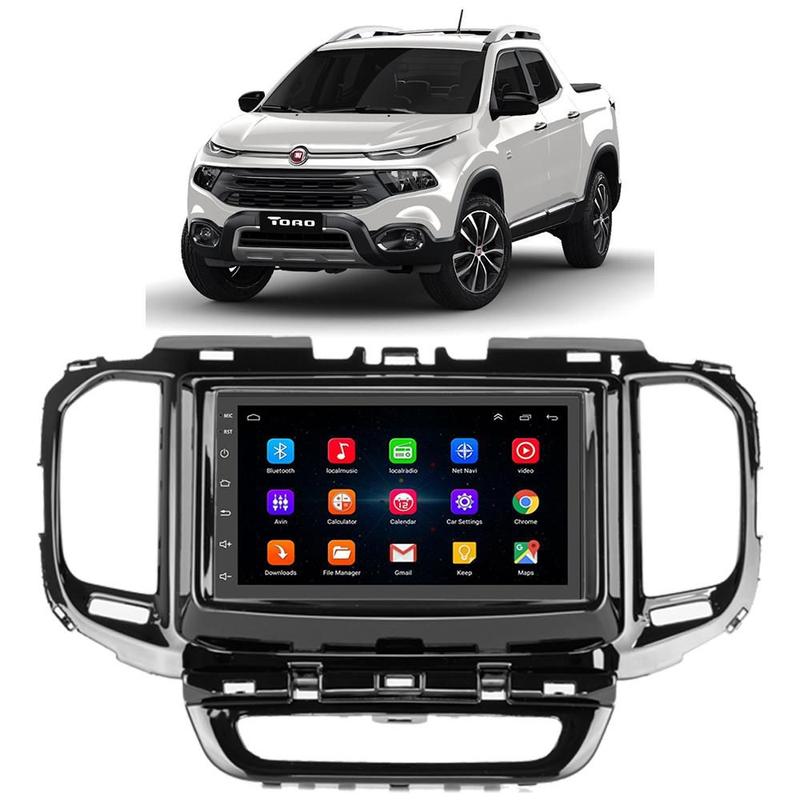 Kit Central Multimídia Android Fiat Toro 2016 2017 2018 2019 2020 2021 ...