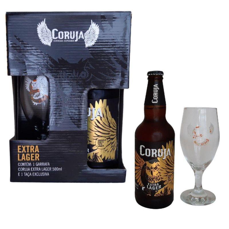 Kit Cerveja Artesanal Lager Extra Coruja Com Copo - Cervejaria Coruja ...