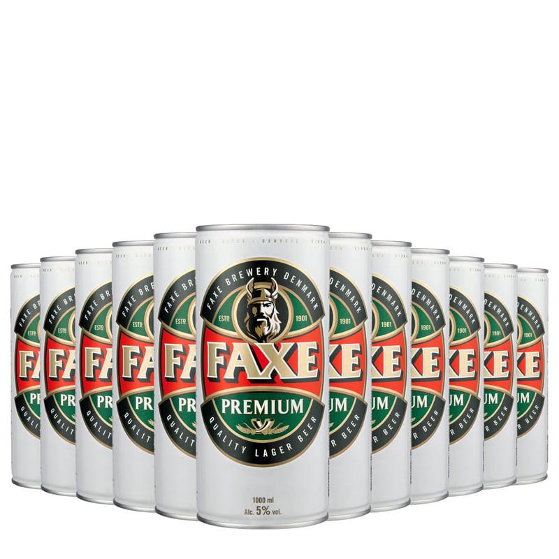 Kit Cerveja Faxe Premium Lt 1000 ml 12 Unidades - Cerveja - Magazine Luiza