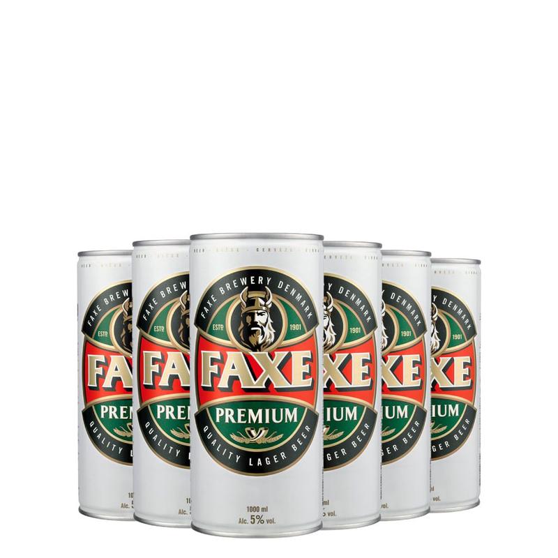 Kit Cerveja Faxe Premium Lt 1000ml 06 Unidades - Cerveja - Magazine Luiza
