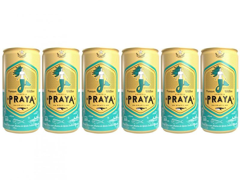Kit Cerveja Praya Witbier Ale Lata 269ml Cada - 6 Unidades - Cerveja ...