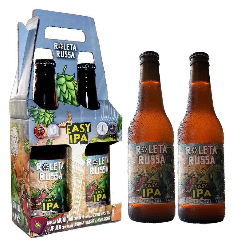 Kit Cerveja Roleta Russa Easy IPA Long-neck (2 garrafas 355 ml ...