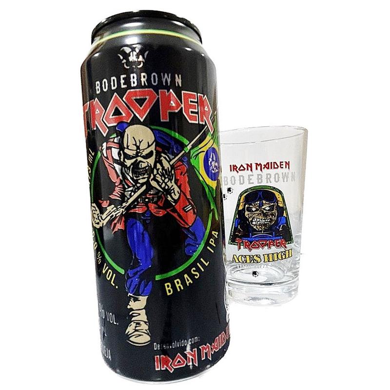 Kit Cerveja Trooper 473ml + Copo Aces High 350ml Iron Maiden - Trooper ...