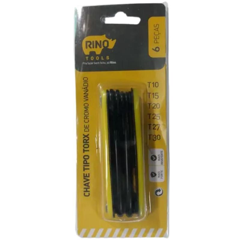 Kit Chave Allen ou Torx Com 6 Peças - Rino - Chave Allen - Magazine Luiza