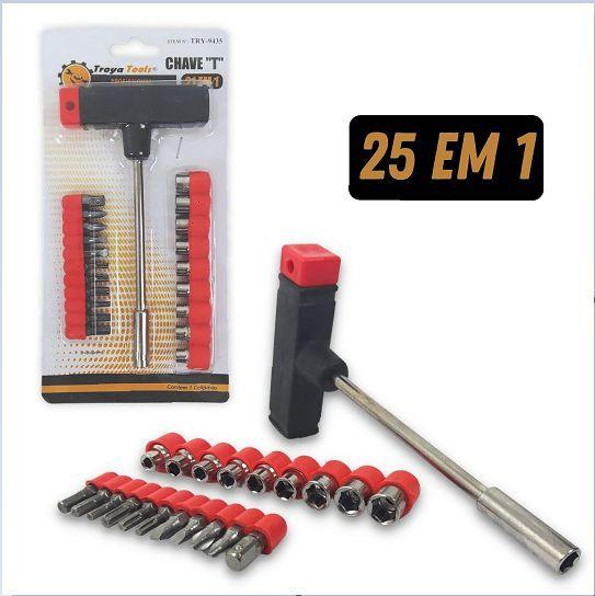 Kit Chave Profissional 21 em 1. - Troya Tools - Chave Philips ...