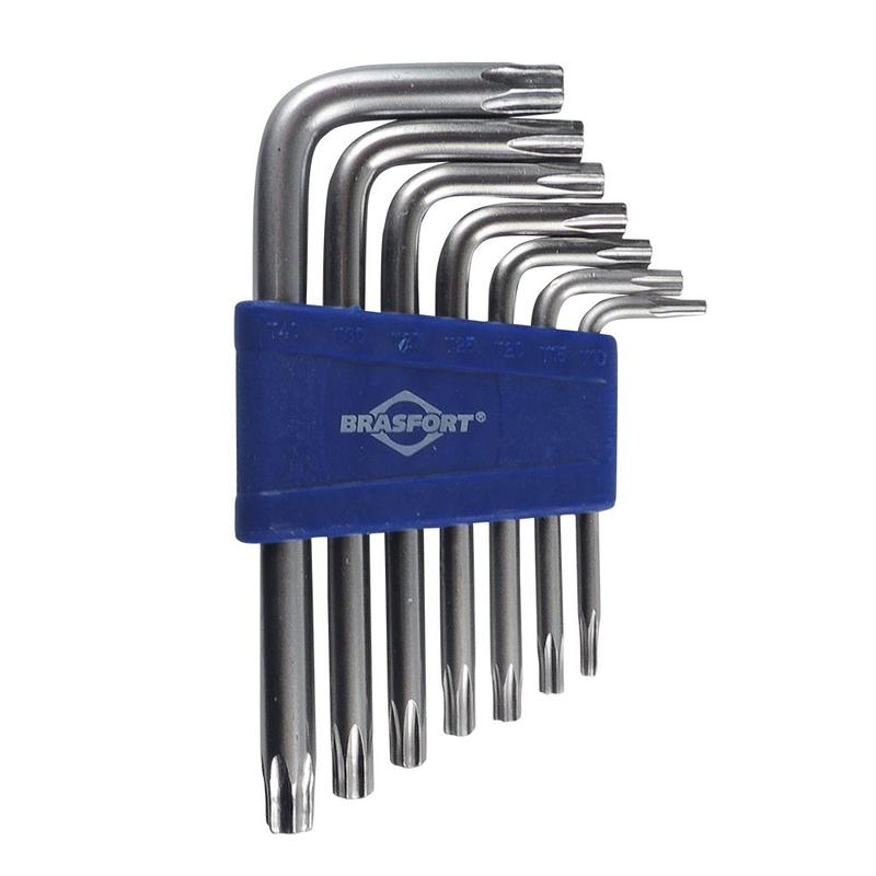 Kit Chave Torx Longa T10 à T40 com 7 peças Brasfort - Chave Manual ...