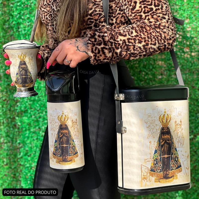 Kit Chimarrão Cuia de Chima Garafa Termica Porta Erva Choker Mateira ...