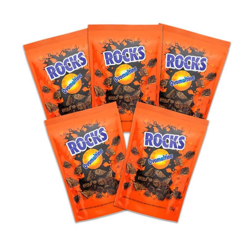 Kit Chocolate Ovomaltine Rocks 110g - 5 Unidades - Chocolate / Barra de ...