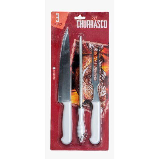 Kit Churrasco com 3 Talheres 3 peças - A 25 Na Web - Kit Churrasco ...