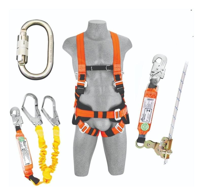 Kit cinto pq3 + abs + trava quedas + mosquetao - FACINTOS - Mosquetão ...
