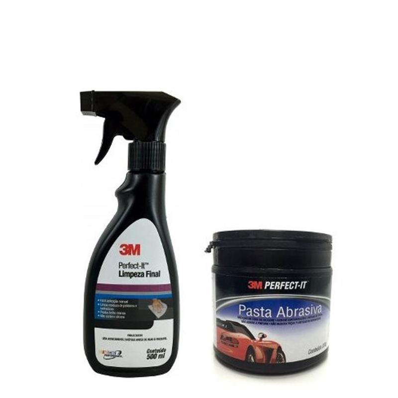 Kit Clay Bar 200g + Lubrificante Limpeza Final 500ml - 3m - Óleos e ...