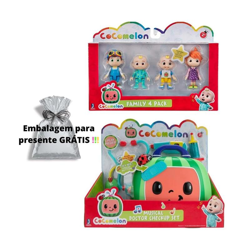 Kit Cocomelon Musical Doctor Checkup Set + Family Set - Candide ...