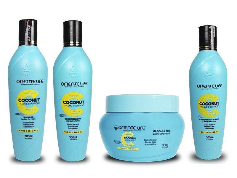 Kit Coconut Cachos Low Poo Oriente Life 300 ML - Leave in Capilar ...