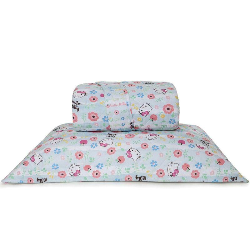 Kit Colcha Matelassê Dupla Face Hello Kitty Cute 2 Peças ARTEX ...