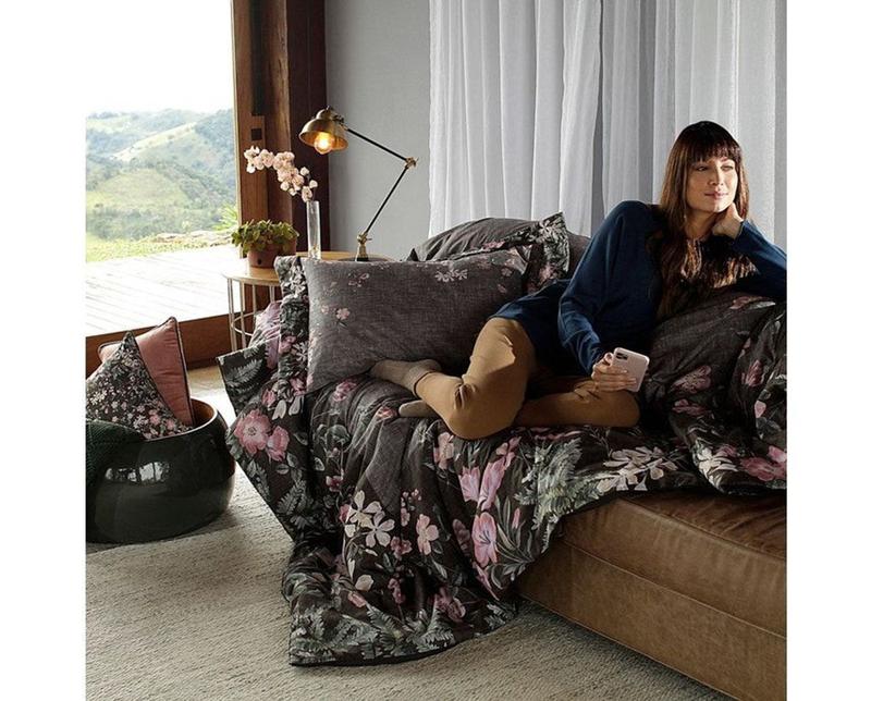 Kit colcha queen buddemeyer luxus fiori estampado 3 peças - Buddmeyer ...