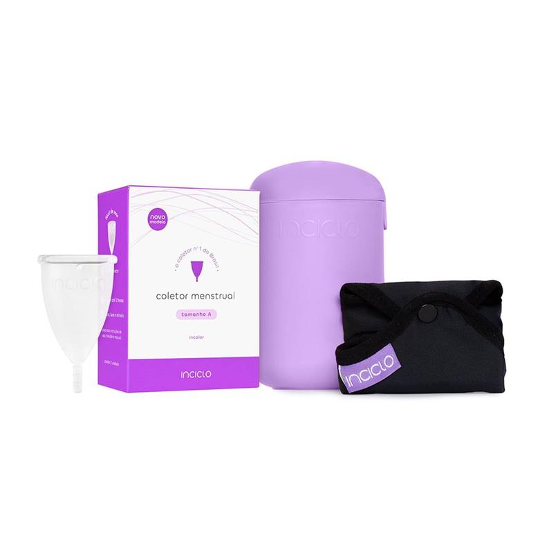 Kit: Coletor Menstrual A + Absorvente Reutilizável + Cápsula ...