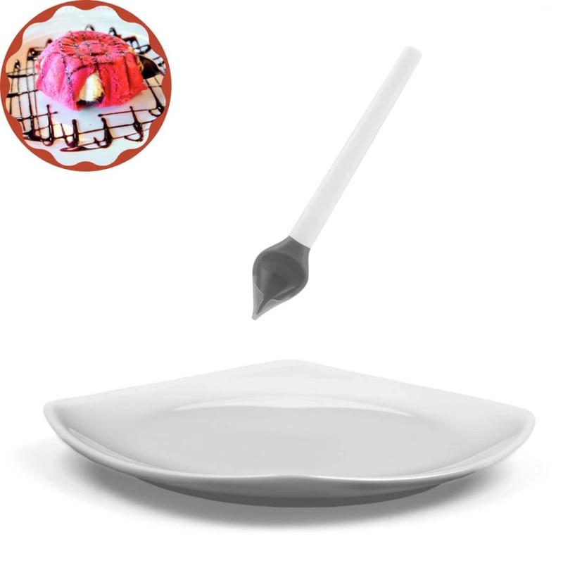 Kit Colher Pluma Culinaria e Prato 19 Cm Quadrado Melamina Unyhome ...