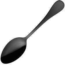 Kit Colheres Mesa Elite Aço Inox Cor Preta 12 Unidades - Gourmet Mix ...