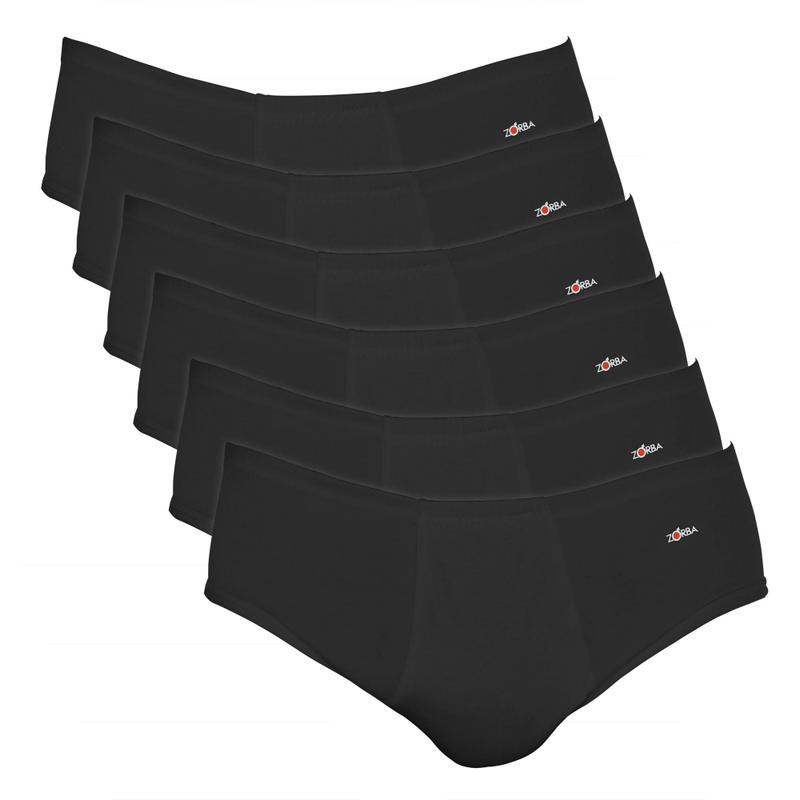 Kit com 06 Cuecas Zorba Slip Light 172 Preto - Cueca - Magazine Luiza