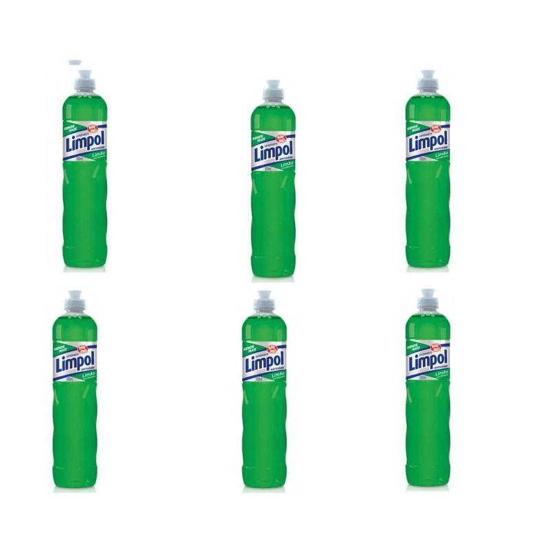 Kit Com 06 Detergente Limpol Limão 500Ml Biodegradável - Bombril ...