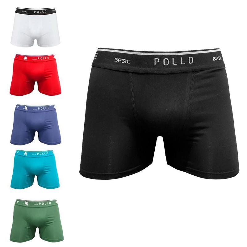 kit com 10 CUECA BOX BOXER POLLO Microfibra FORRO 100% ALGODÃO SUPER CONFORTÁVEL ORIGINAL ...
