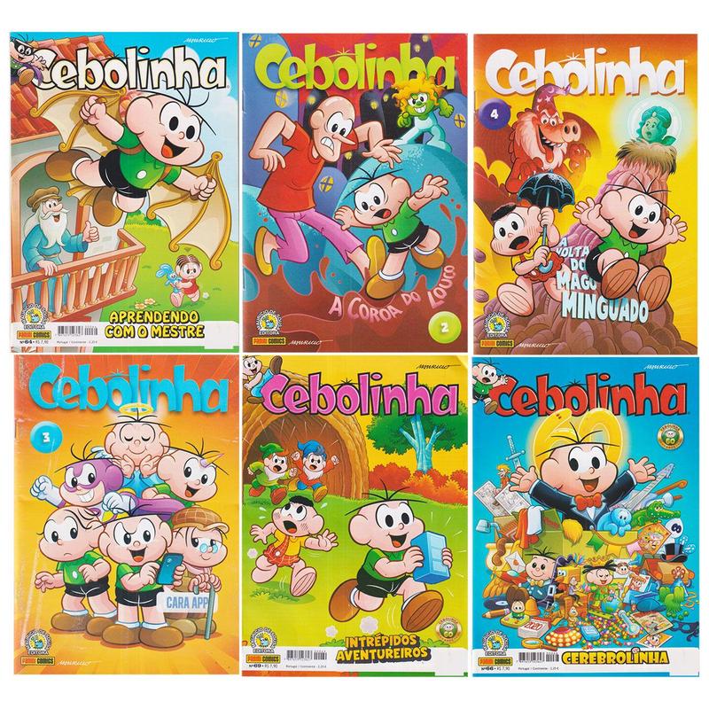 kit Com 10 Gibis Cebolinha da Turma da Mônica Gibi Infantil Coletânea ...