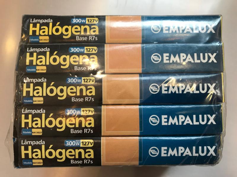 Kit Com 10 Lâmpadas Halógenas De 300W - 127V, Da Empalux - Lâmpada ...