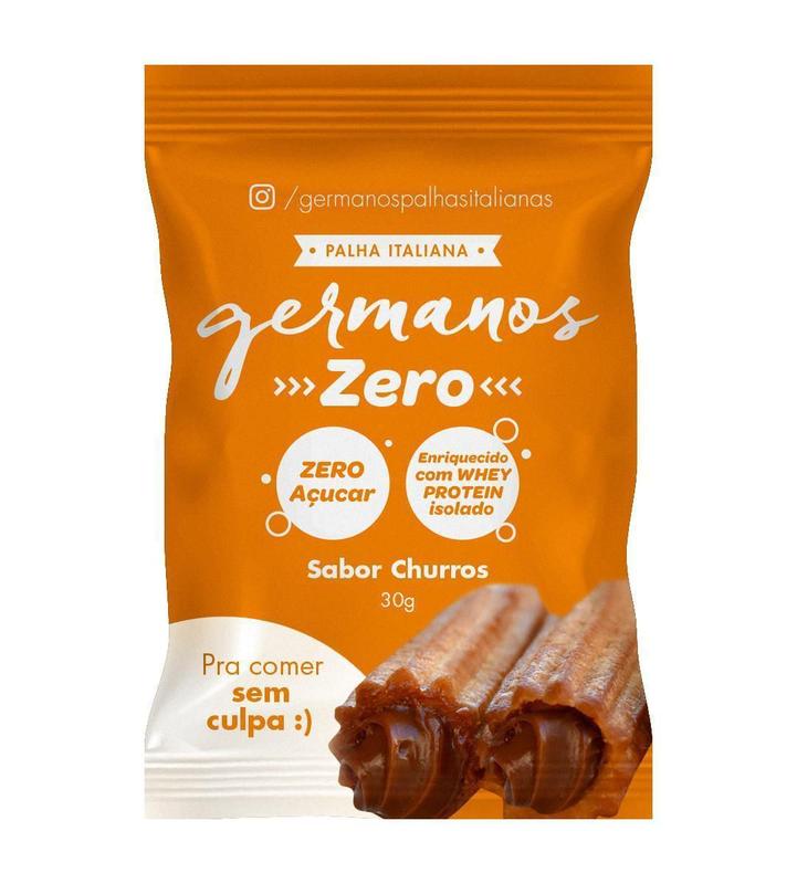 Kit Com 10 Palhas Italianas Sem Açucar Sabor Churros - Germanos ...