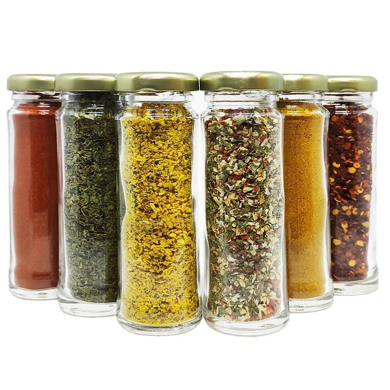 Kit Com 10 Potes De Vidro 100ml Tempero C Tampa De Metal - Super Potes ...