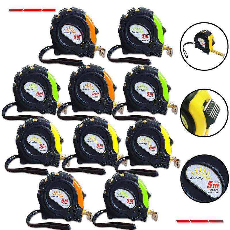 Kit Com 10 Trenas De Aço Emborrachada 5M Com Trava Segurança - Newday ...