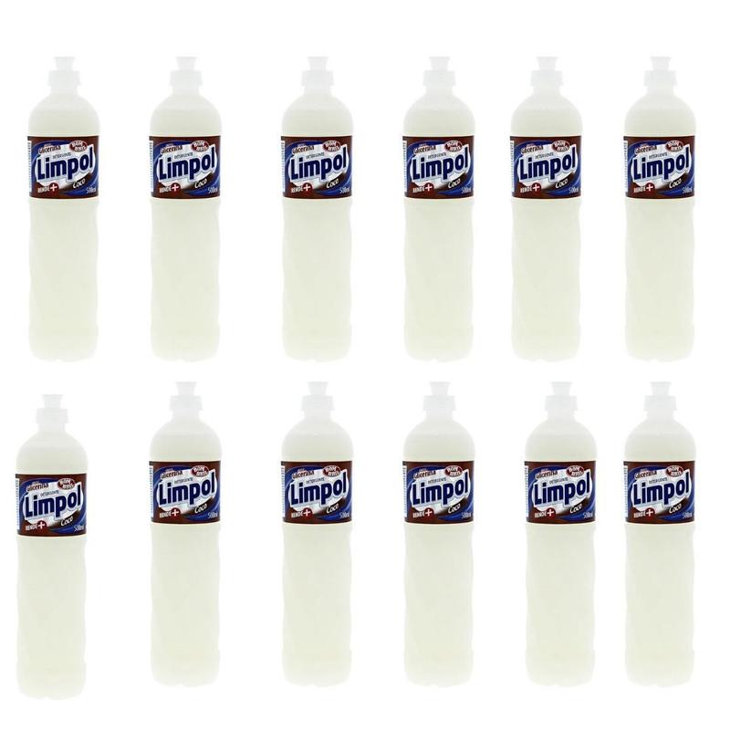 Kit com 12 Detergente Limpol Coco 500ml Biodegradável - Bombril ...