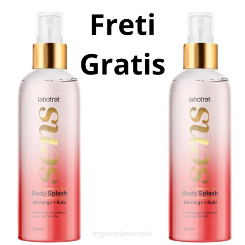 Kit Com 2 Body Splash Morango & Rubi Sens Labotrat - 230ml - Hidratante ...