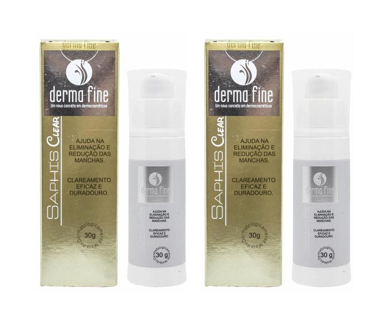 Kit Com 2 Caixas Gel Clareador E Redutor De Manchas 30G - Derma Fine ...