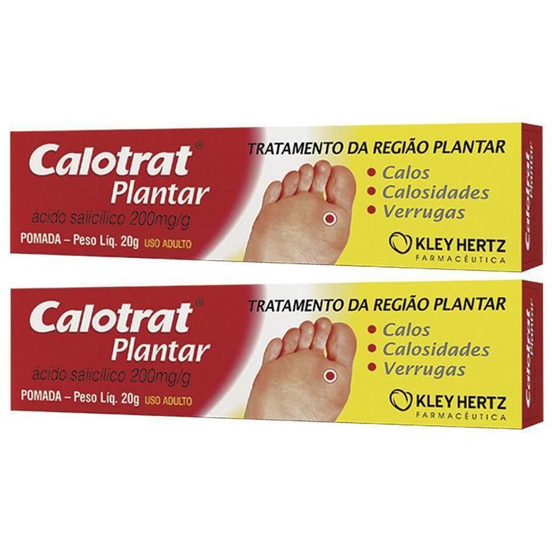 Kit Com 2 Calotrat Pomada Que Remove Calos E Verrugas 20G - Kley Hertz ...