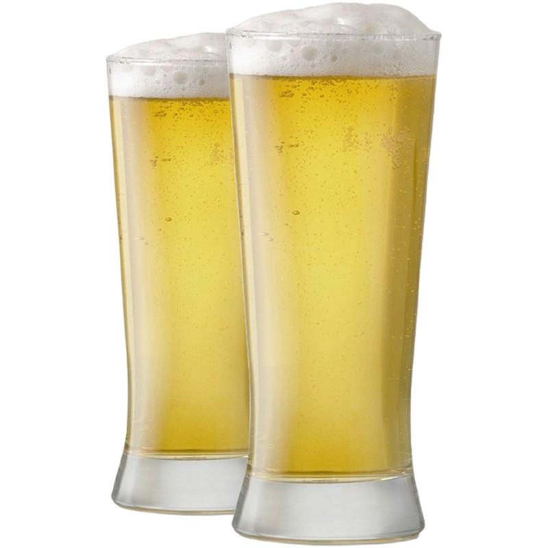 Kit Com 2 Copos em Vidro Ideal Para Cerveja e Chopp - 365ml - CRISA ...
