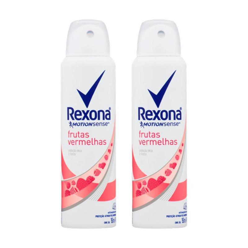 Kit Com 2 Desodorante Aerosol Rexona Frutas Vermelhas 90G - Desodorante ...