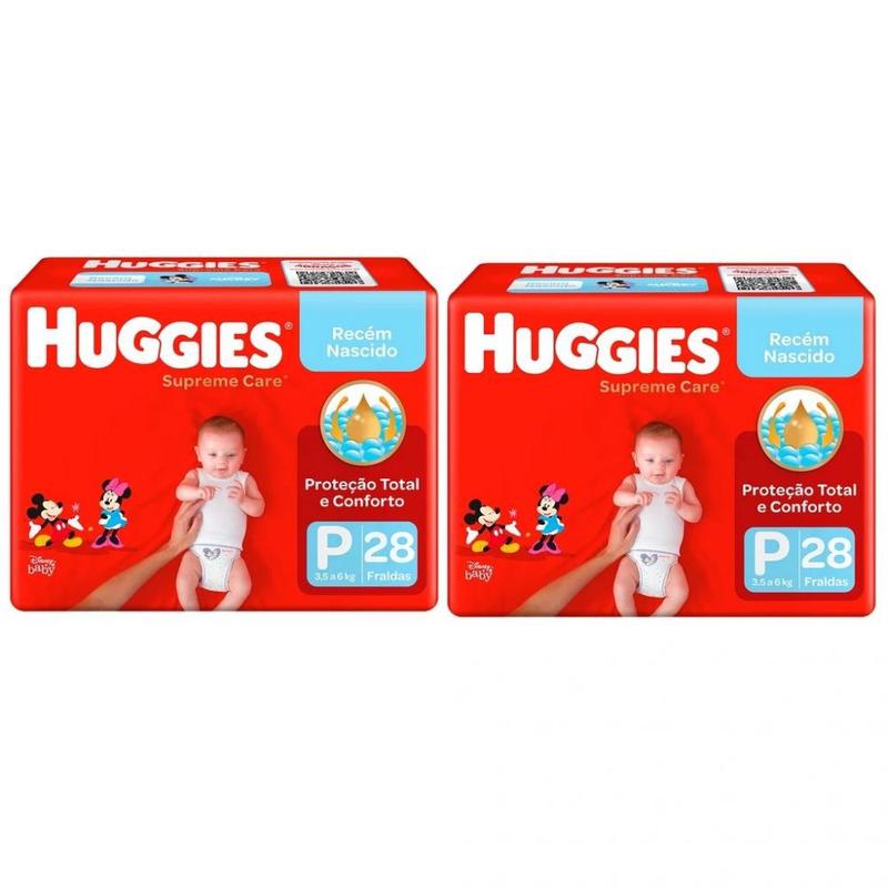 Kit com 2 - Fralda Huggies Supreme Care P 28 Unidades - Fralda ...