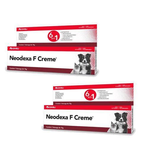 Kit com 2 Neodexa F Creme - Bisnaga 15g - Coveli - Farmácia Pet ...