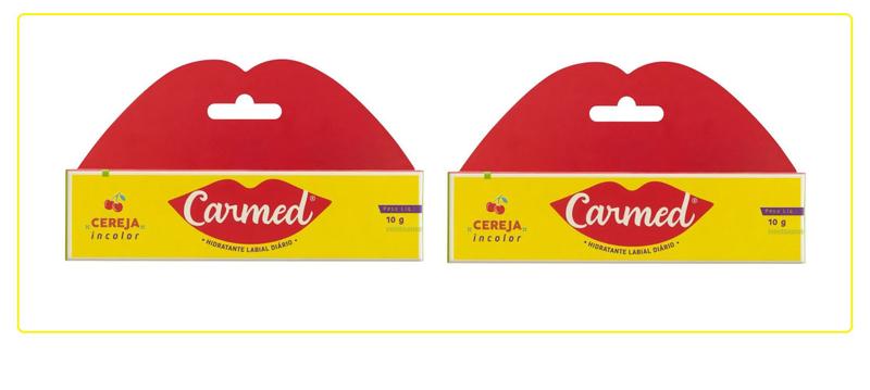 Kit Com 2 Protetor Labial Sabor Cereja 10g Carmed - Cimed - Protetor ...