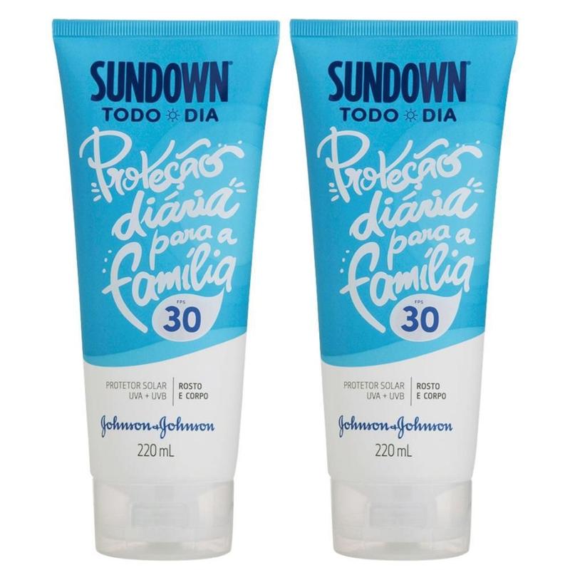 Kit com 2 Protetor Solar Sundown Todo Dia FPS 30 220ml - Protetor Solar ...