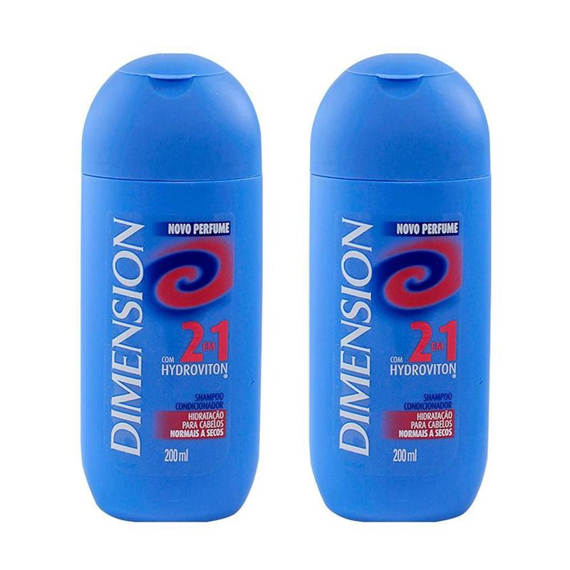 Kit Com 2 Shampoo Dimension Cabelos Normais A Secos 200Ml - Shampoo a ...